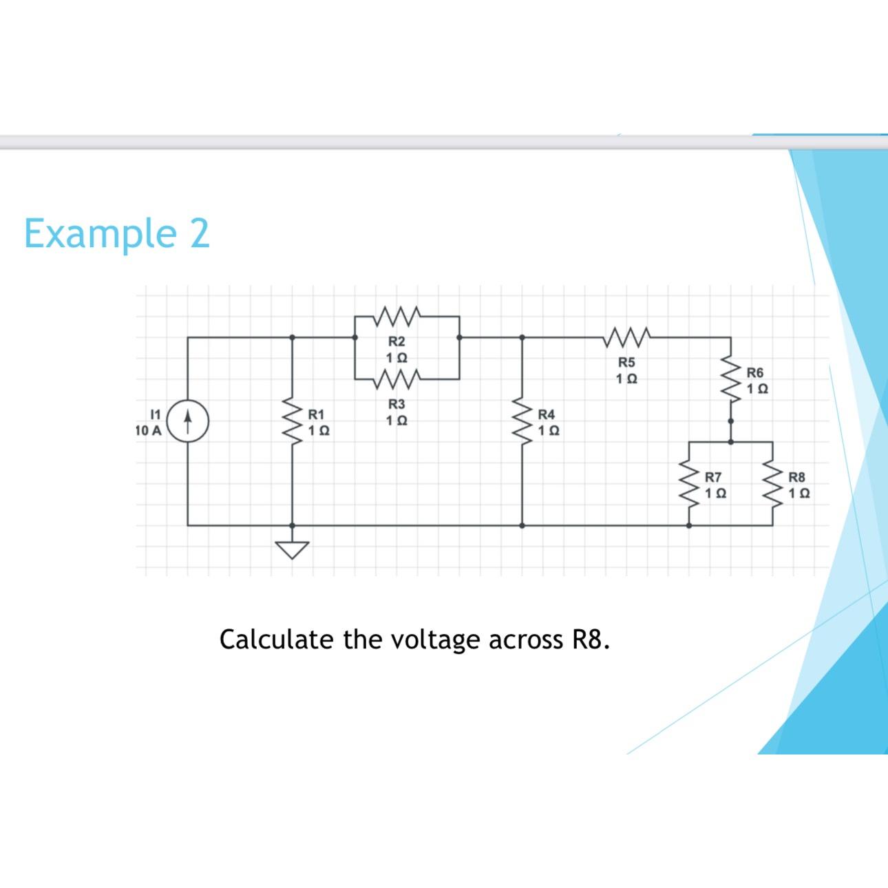 Solved Calculate the voltage across R8. | Chegg.com