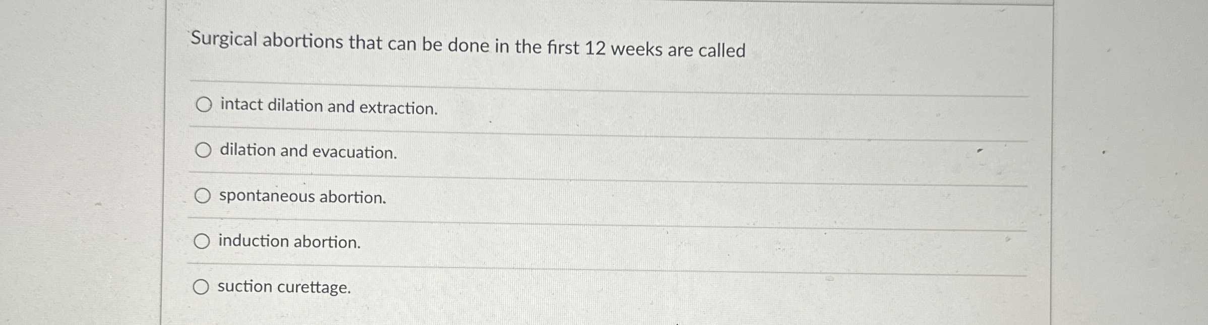 High Quality SOLUTION Surgical abortions that can be done in the first ...