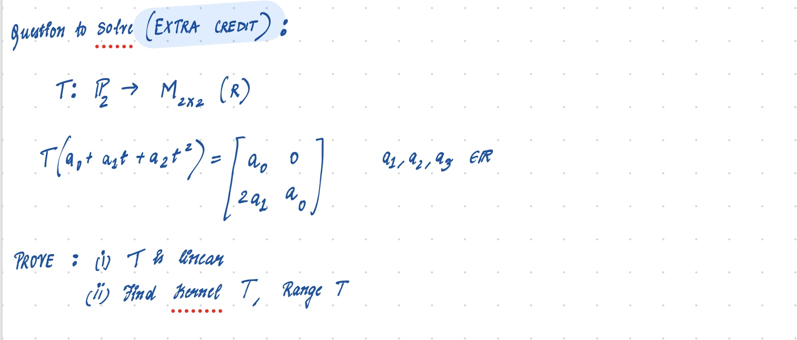 Solved NEED HELP ASAP LINEAR ALGEBRA Question to solve | Chegg.com