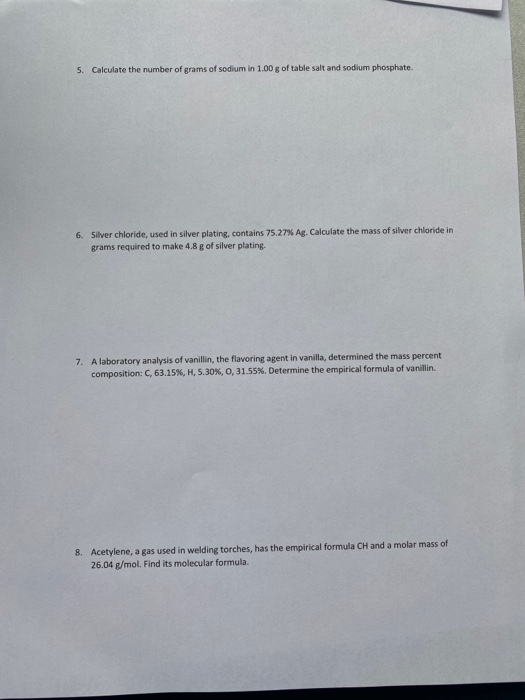 Solved Chemistry 3A Chapter 6 Worksheet Chapter 6 Things to | Chegg.com