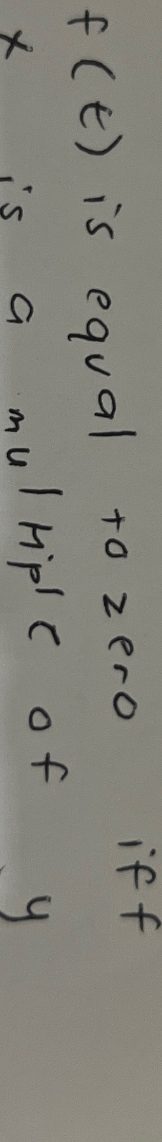 Solved proove f(t) ﻿is equal to zero if and only if x ﻿is a | Chegg.com