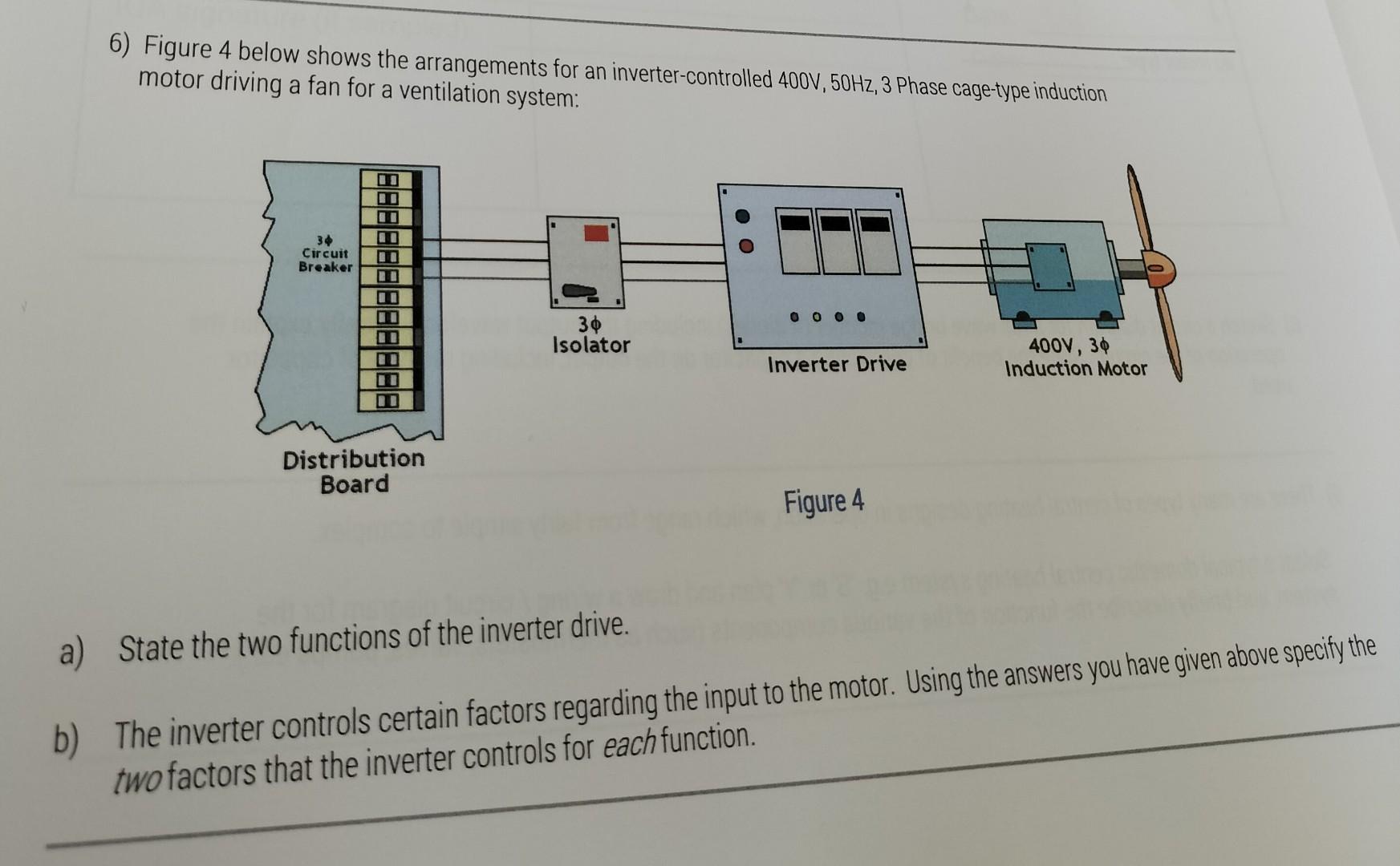 5) Figure 3 below is of a 3 phase direct on line | Chegg.com