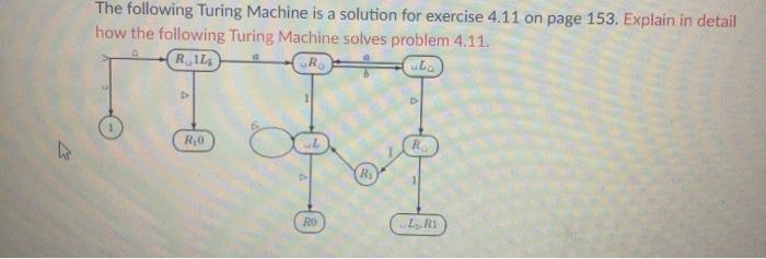 Solved The following Turing Machine is a solution for | Chegg.com