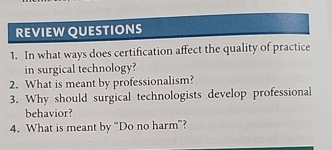 Solved REVIEW QUESTIONSIn what ways does certification | Chegg.com