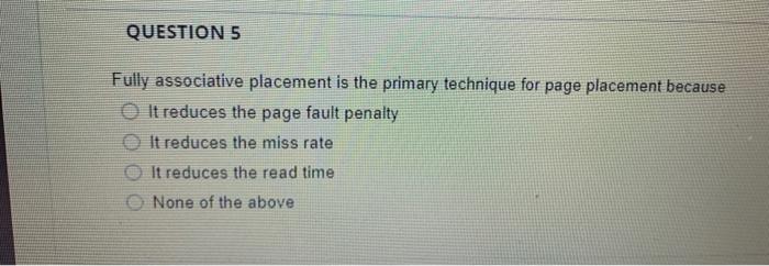 Solved The enormous page fault penalty in virtual memories | Chegg.com