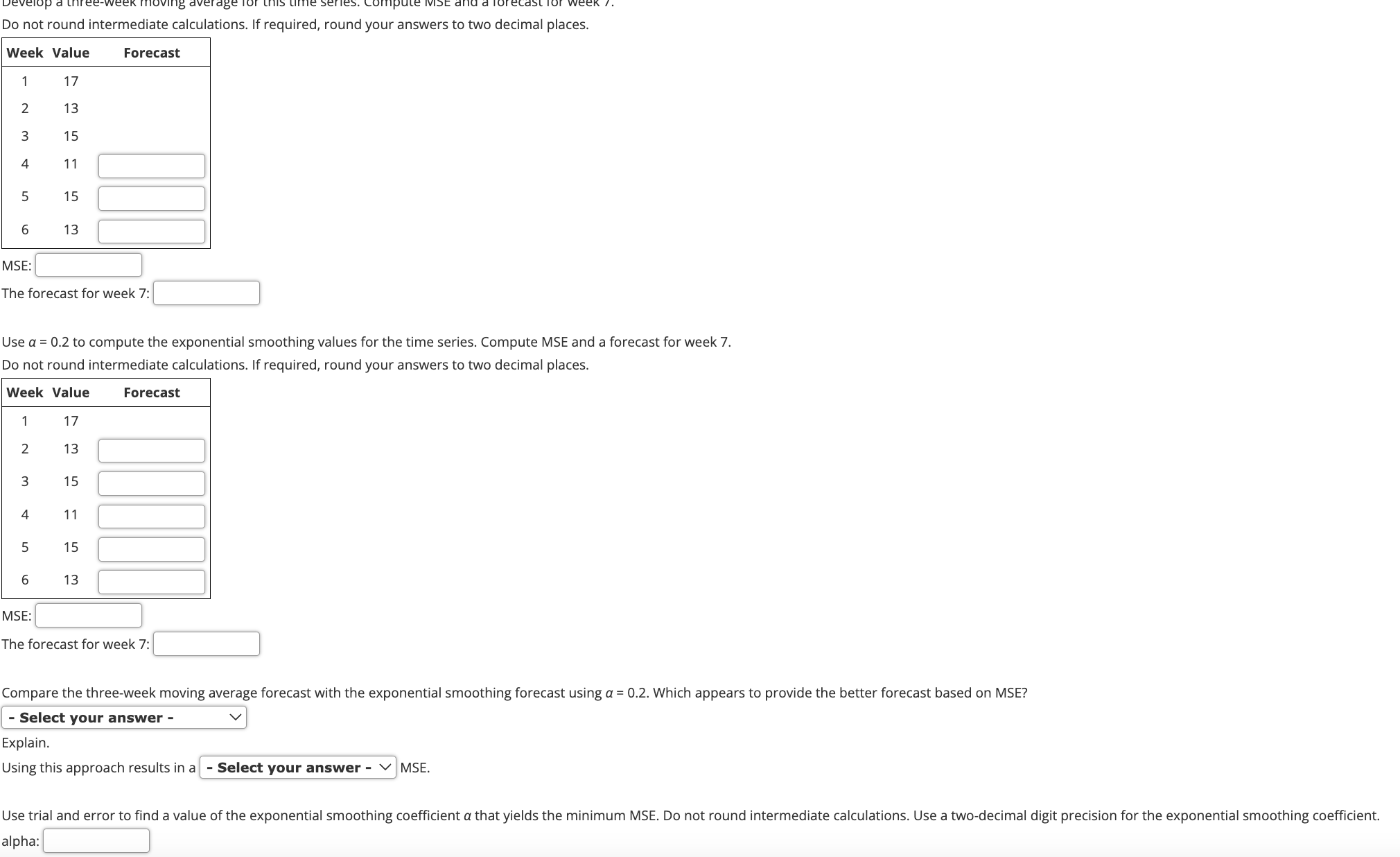 Solved Do not round intermediate calculations unless it is 2 | Chegg.com