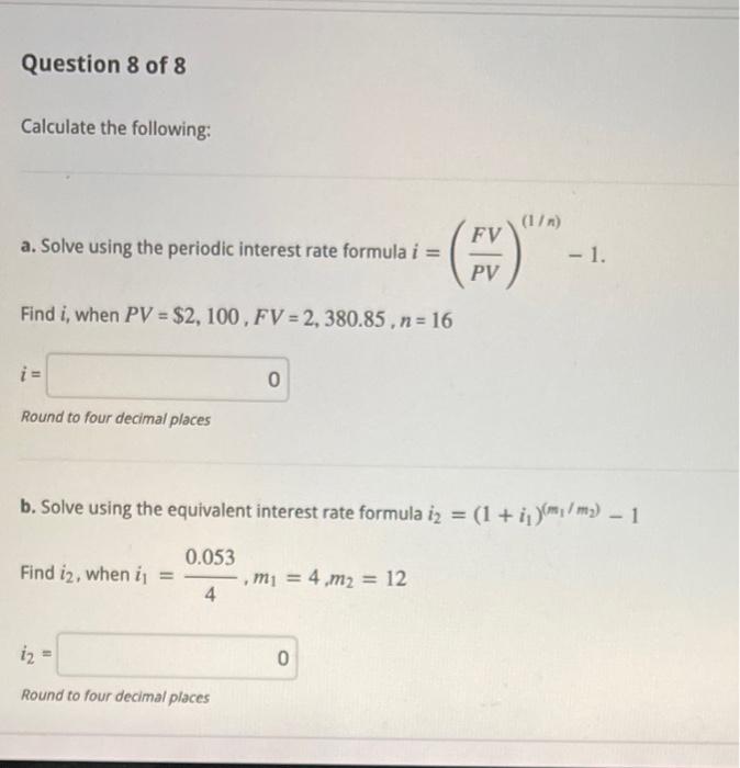 Solved Calculate the following: a. Solve using the periodic | Chegg.com
