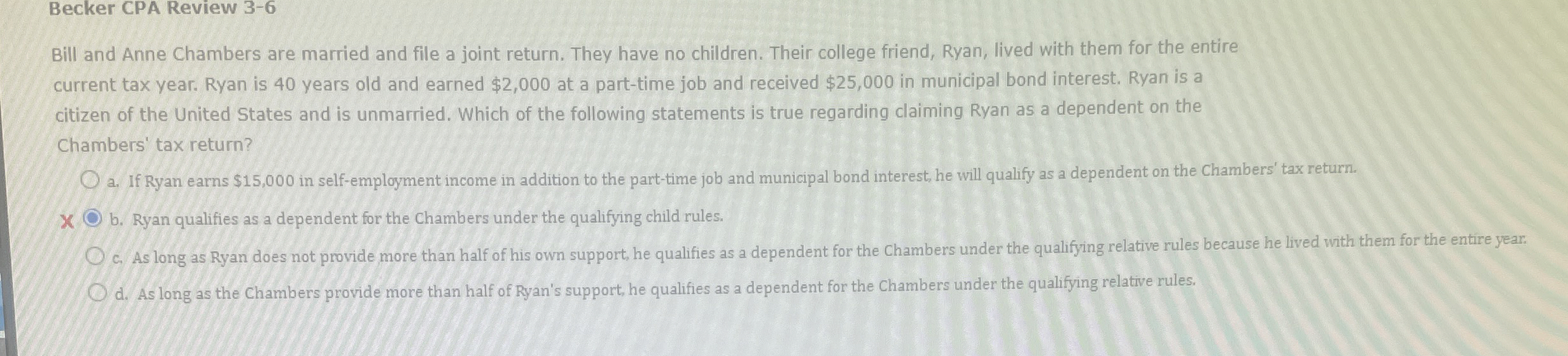 Solved Becker CPA Review 3-6Bill and Anne Chambers are | Chegg.com