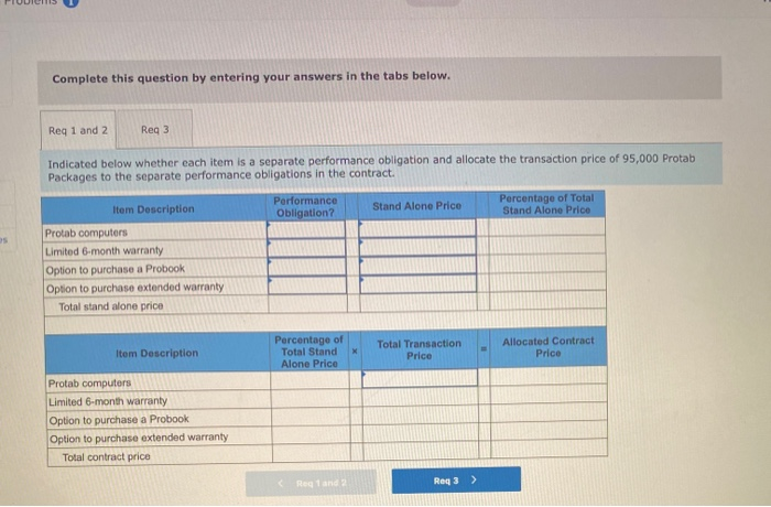 Solved • One Protab computer. • A 6-month limited warranty. | Chegg.com