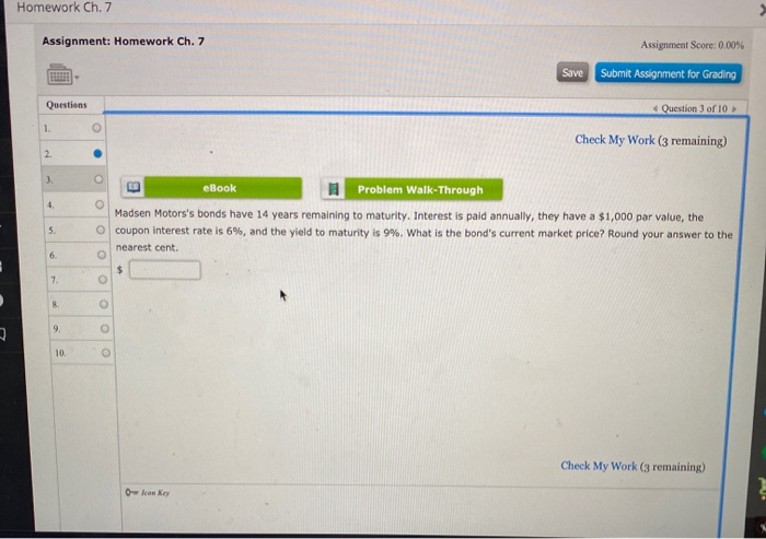 Solved Homework Ch.7 Assignment: Homework Ch.7 Assignment | Chegg.com