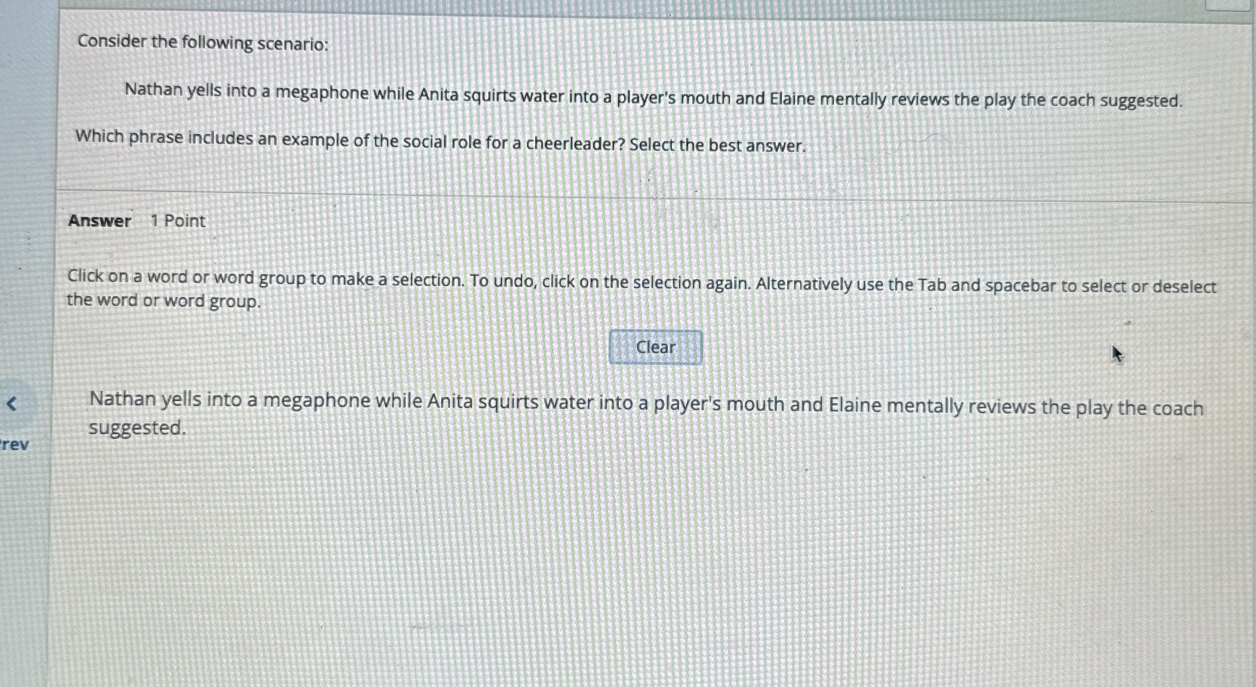 Solved Consider the following scenario:Nathan yells into a | Chegg.com