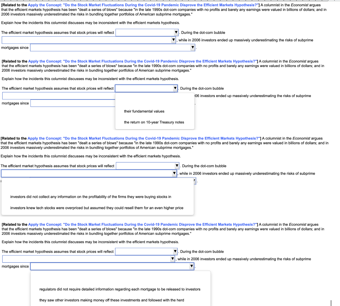 Solved [Related to the Apply the Concept: "Do the Stock | Chegg.com