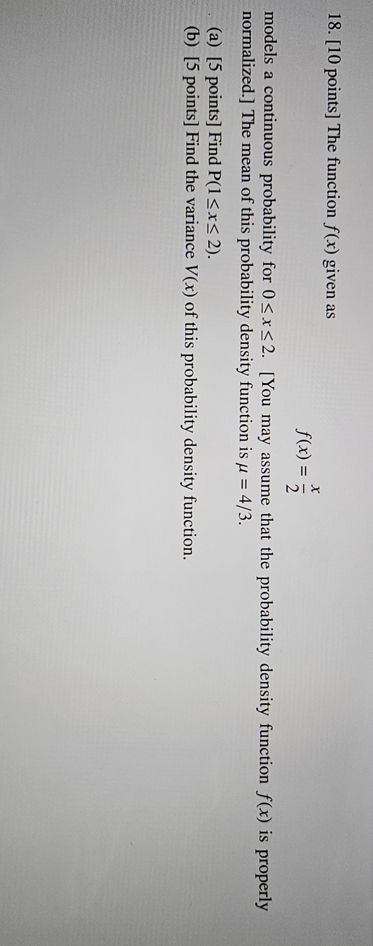 Solved [10 ﻿points] ﻿The function f(x) ﻿given | Chegg.com