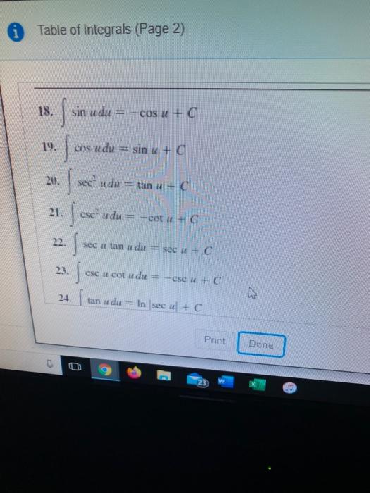 Solved Use the table of integrals, or a computer or | Chegg.com