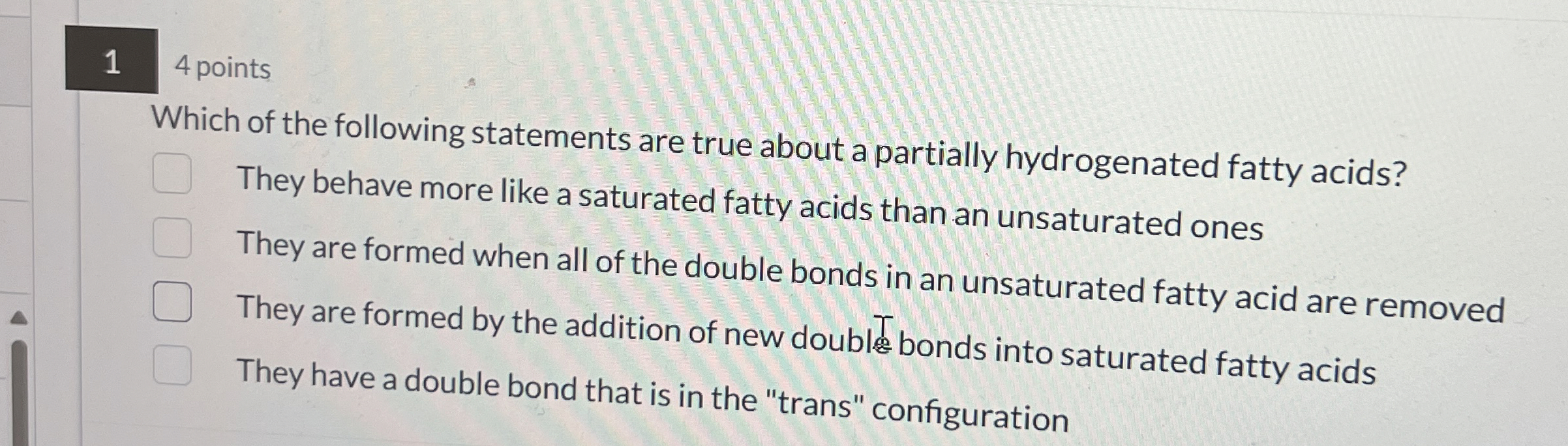 Solved 14 ﻿pointsWhich of the following statements are true | Chegg.com