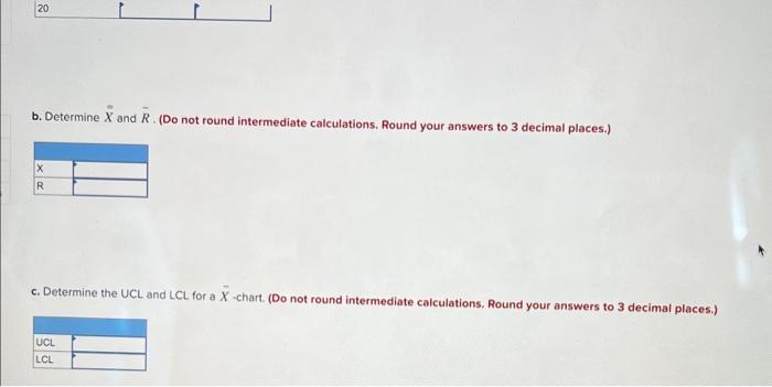 for Xˉ-and R-Charts Factors for R-Chart Lower control | Chegg.com