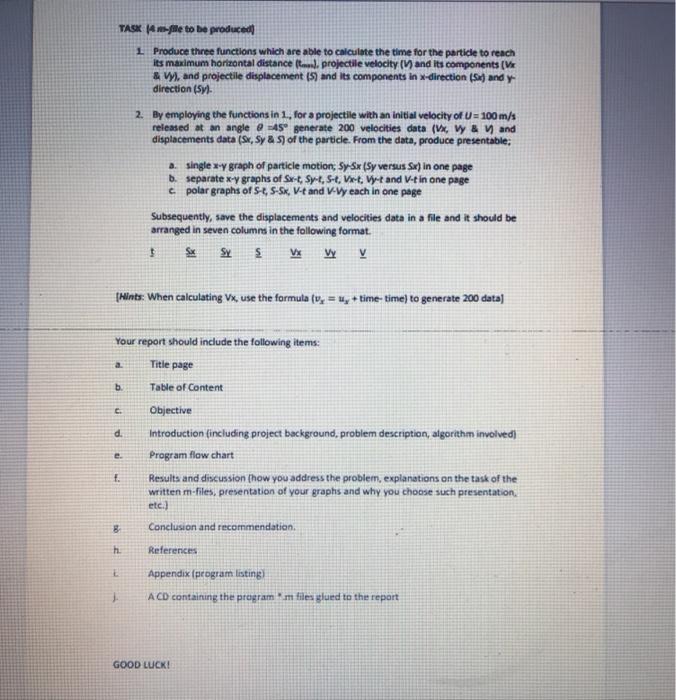 Solved PROJECT I SME 1013 (PROGRAMMING FOR ENGINEERS) ums | Chegg.com
