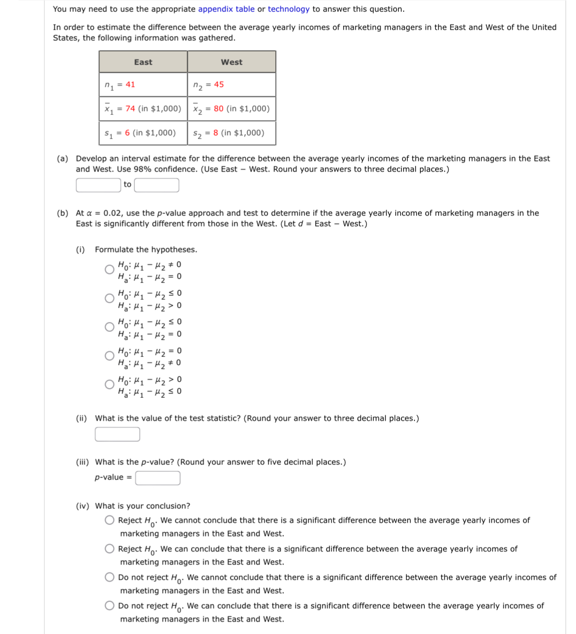 Solved You may need to use the appropriate appendix table or | Chegg.com
