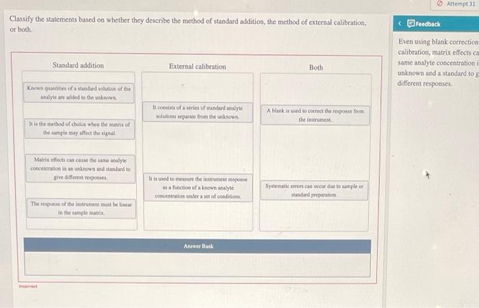 Solved Attempt 1 Classify the statements based on whether | Chegg.com