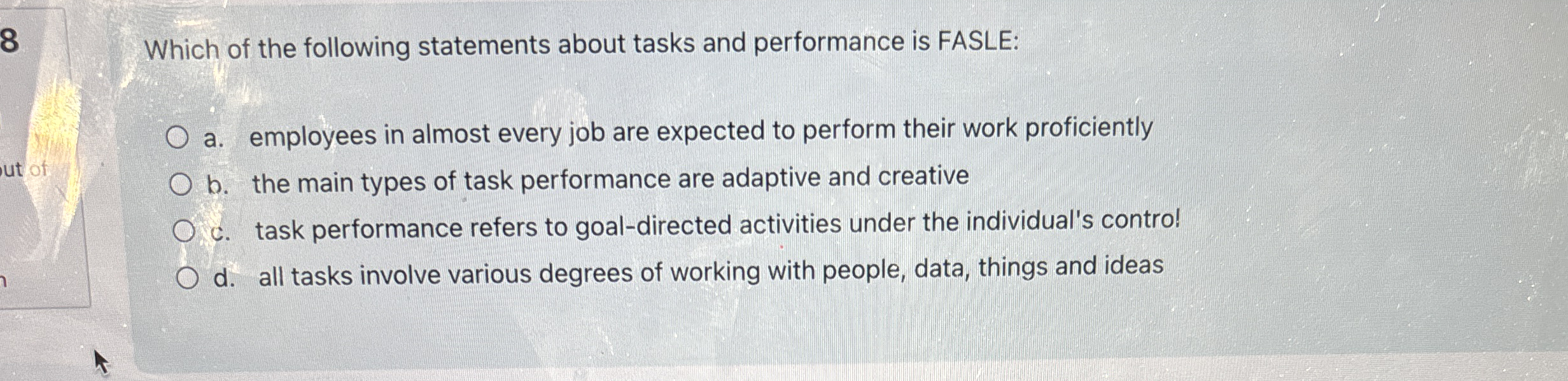 Solved Which of the following statements about tasks and | Chegg.com