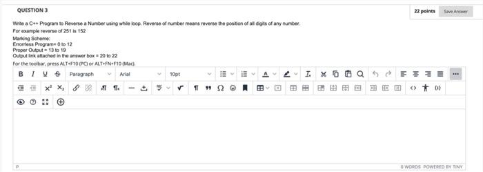 Solved Wrie a C++ Program so Reverse a Number using while | Chegg.com