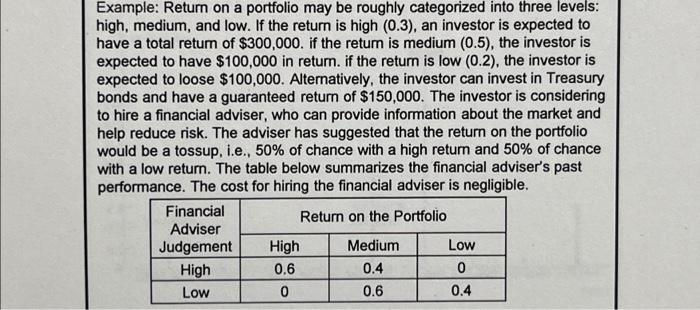 Solved Example: Return on a portfolio may be roughly | Chegg.com