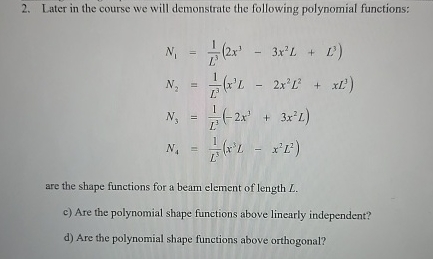 Solved Later in the course we will demonstrate the following | Chegg.com