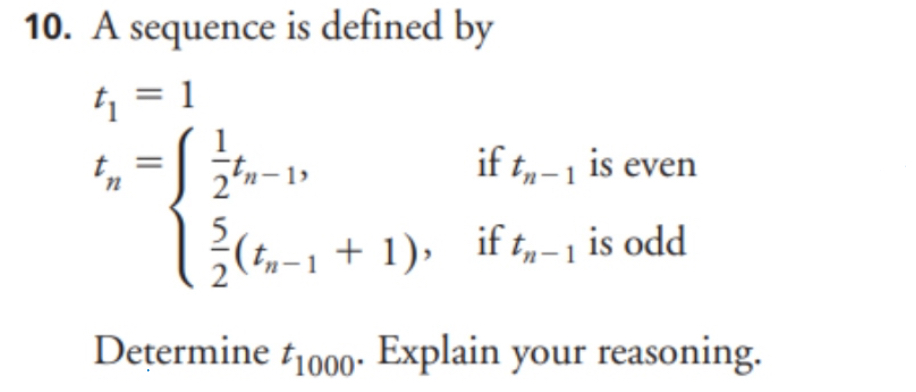 A sequence is defined | Chegg.com