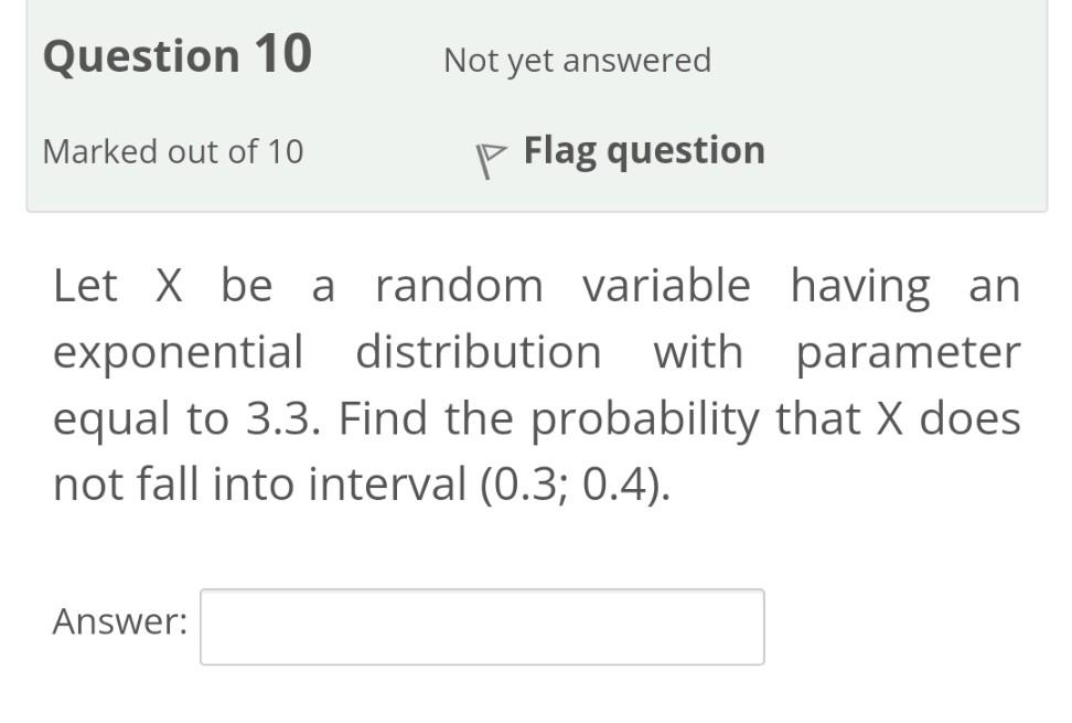 Solved Let X be a random variable having an exponential | Chegg.com