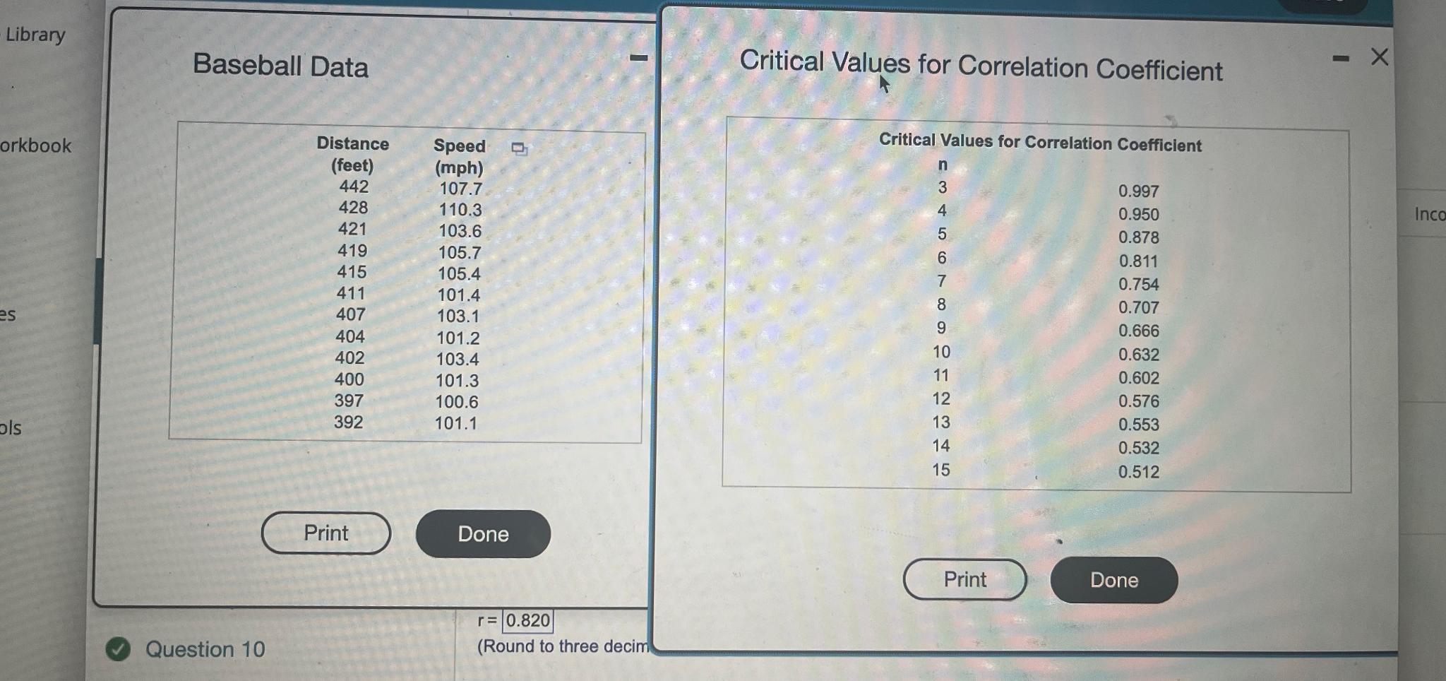 Solved determine the linear coorelation coefficient between | Chegg.com