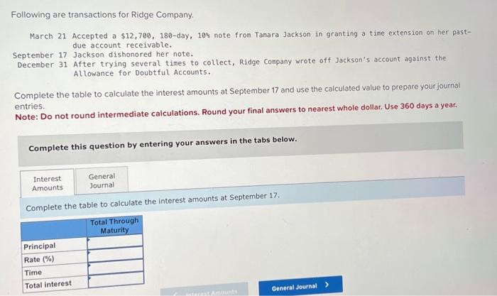 Solved Following are transactions for Ridge Company. March | Chegg.com