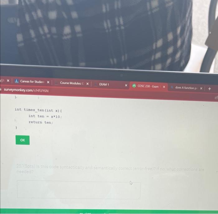 Solved ninclude ciostreans using namespace std: int | Chegg.com