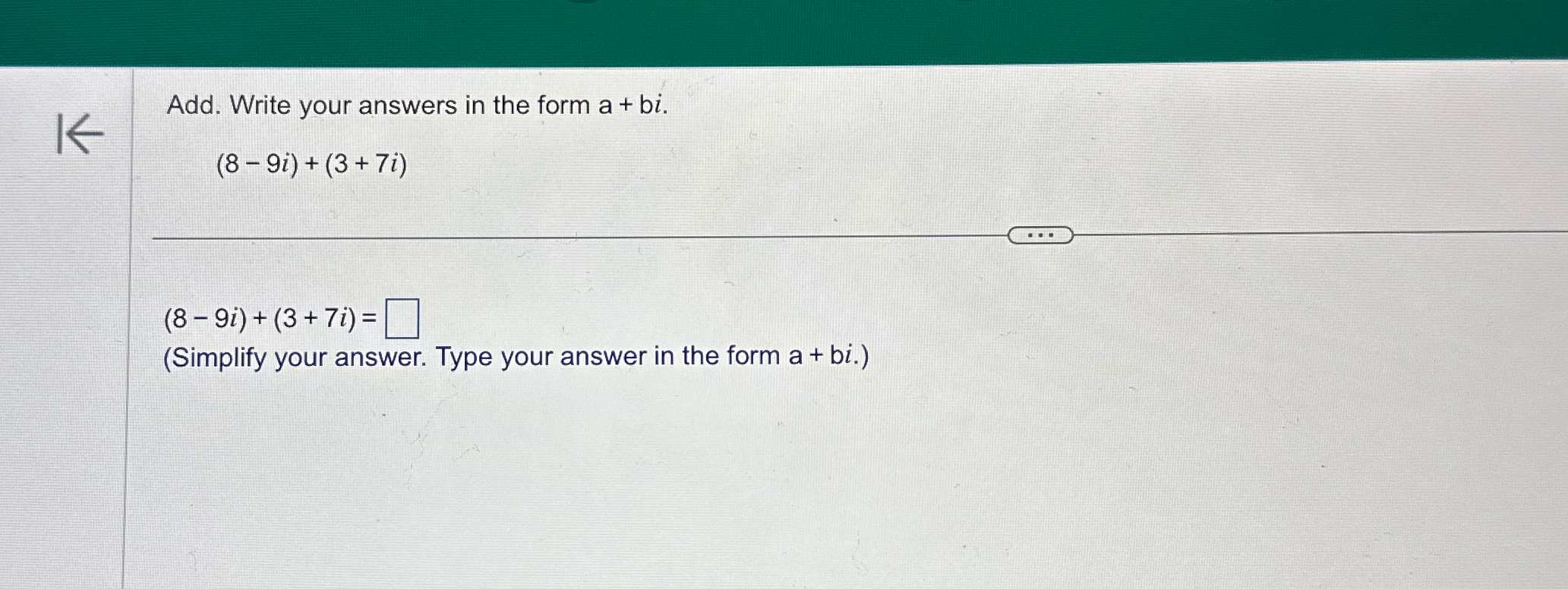 Solved Add. Write your answers in the form | Chegg.com