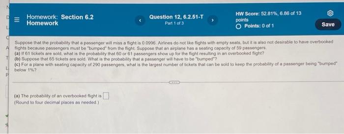 Solved MIT Homework: Section 6.2 Homework Question 12, | Chegg.com