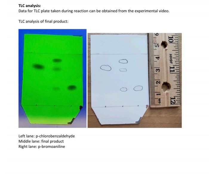Solved complete TLC analysis and find Rf values for reaction | Chegg.com