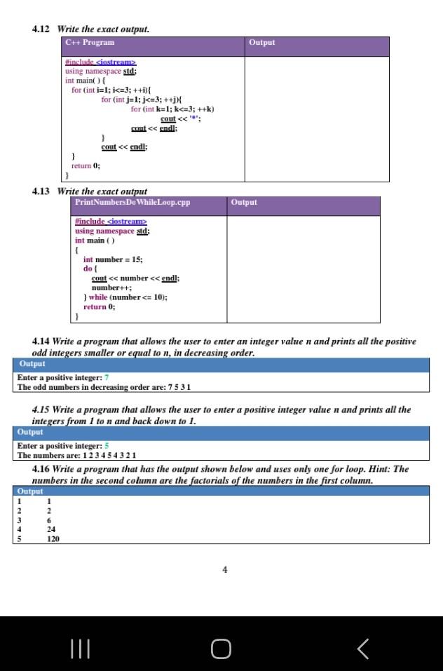 Solved LAB \#4 REPETITION STATEMENTS 4.1 Which of the | Chegg.com