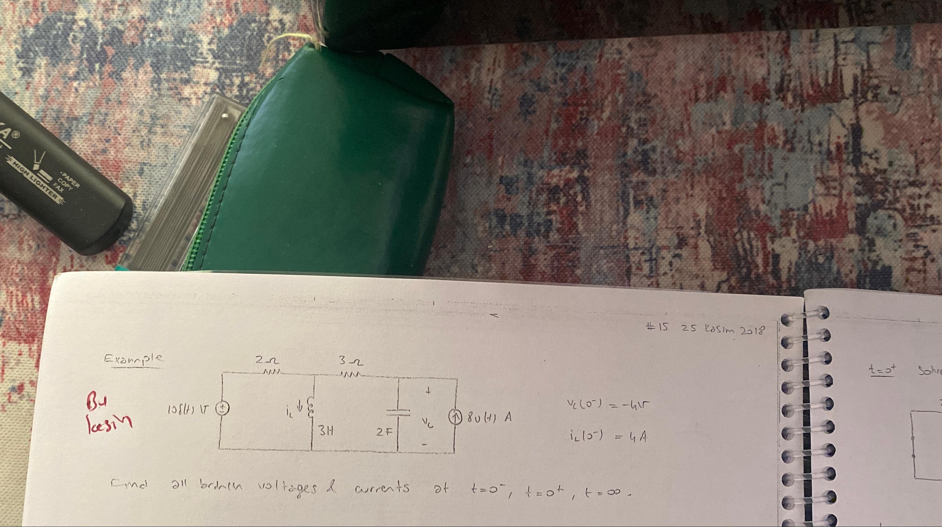 Solved Find All Branch Voltages L Currents At Ts 