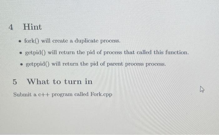 Solved Process Control: stdlib.h, unistd.h A process is | Chegg.com