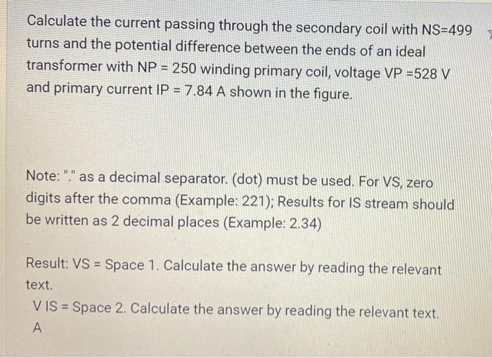 Solved birinci ikinci Ip Is Vph Vs Calculate the current | Chegg.com