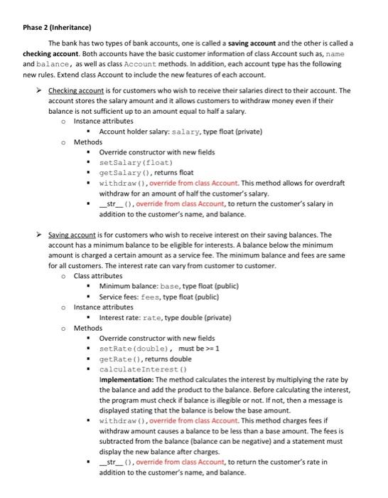 Solved Bank Account Application - Programming Exercises You | Chegg.com