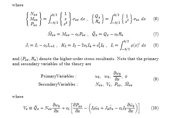 Third-Order Beam Theory: Consider the displacement | Chegg.com