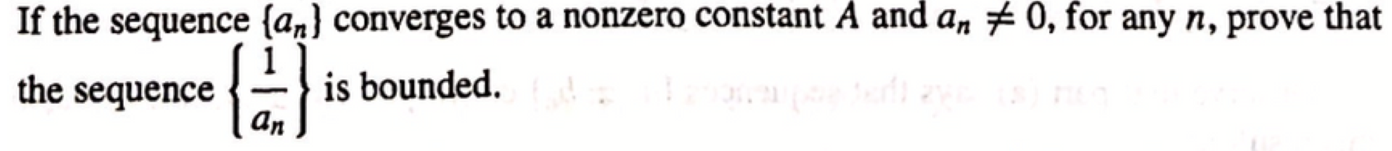Solved If The Sequence {an} ﻿converges To A Nonzero Constant