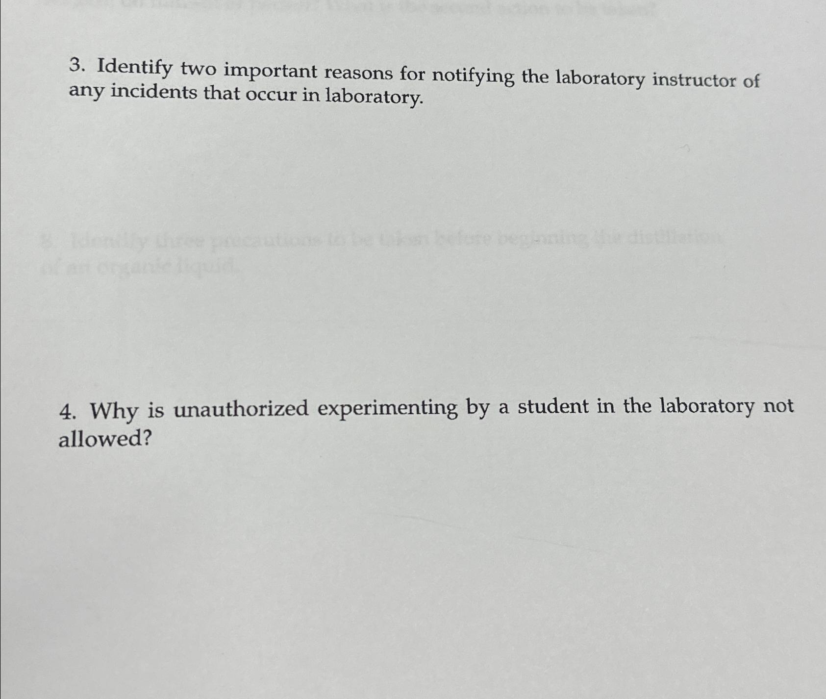 Solved Identify two important reasons for notifying the | Chegg.com