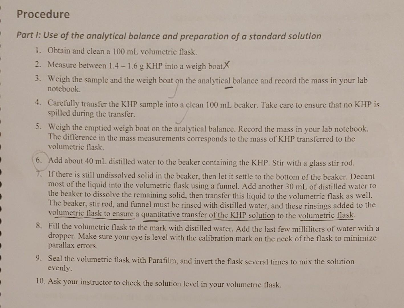 Solved You are advised to read the procedure before you come | Chegg.com