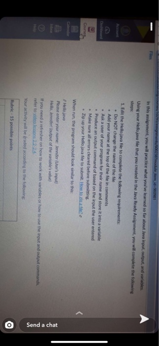 Solved File signments/60023mochote item id980981 In this | Chegg.com