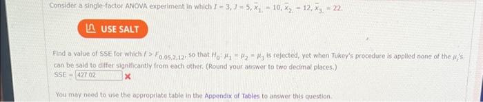 Solved Consider a single-factor ANoVA experiment in which | Chegg.com