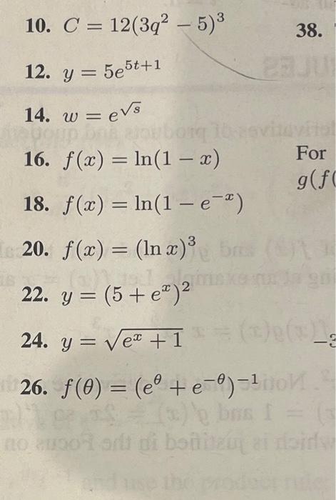 Solved lease explain #20 and #14 find the derivative of the | Chegg.com