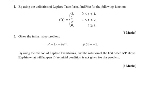 Solved First order and second order linear differential | Chegg.com