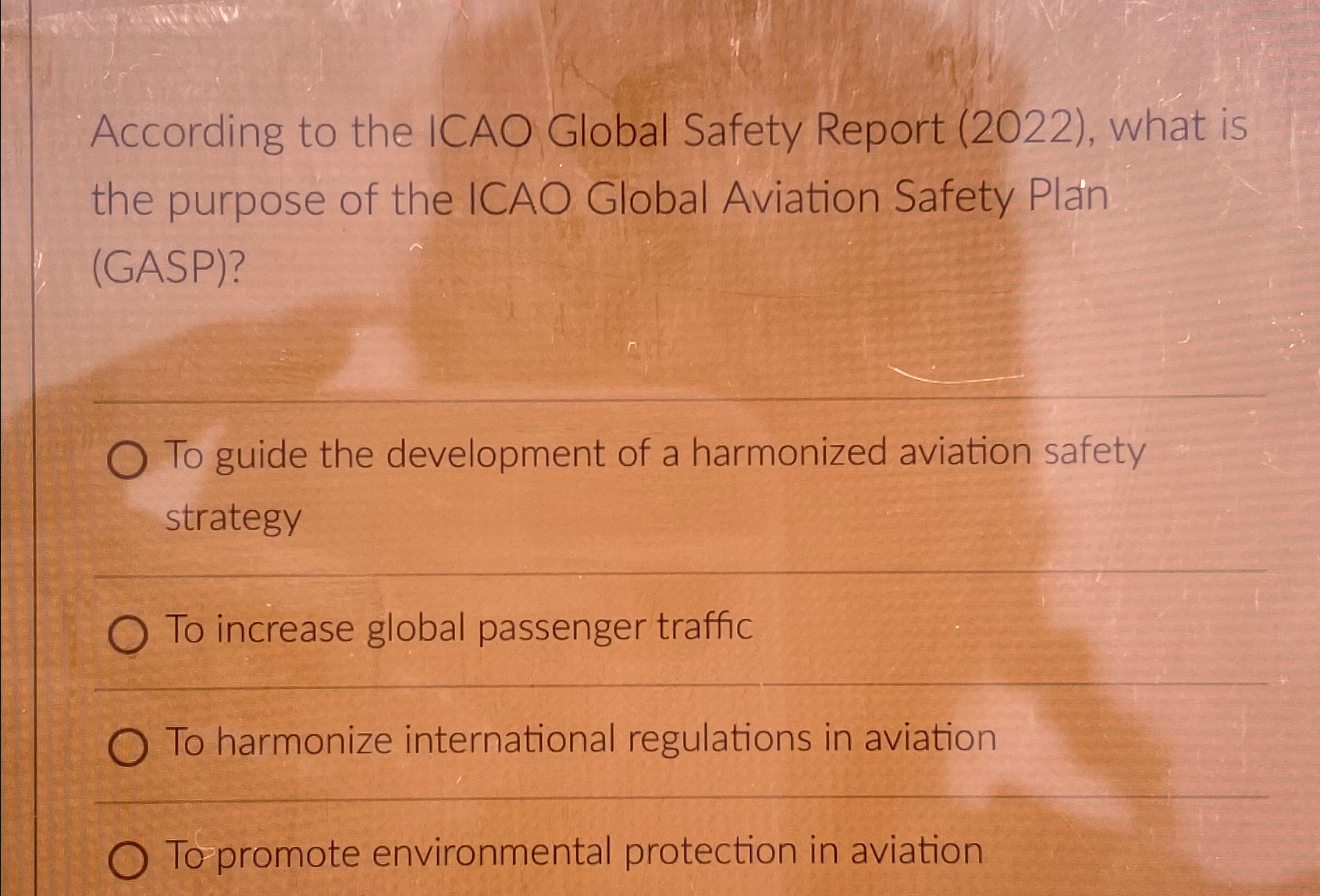 Solved According to the ICAO Global Safety Report (2022), | Chegg.com