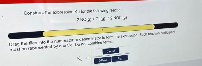 Solved Construct the expression Kp for the following | Chegg.com